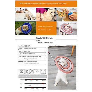 Dog Cone Collar, Inflatable Dog Neck Donut Collar Alternative After Surgery, Soft Protective Recovery Cone for Small Medium Large Dogs and Cats Puppies - Alternative Collar (Dark Blue,XL)