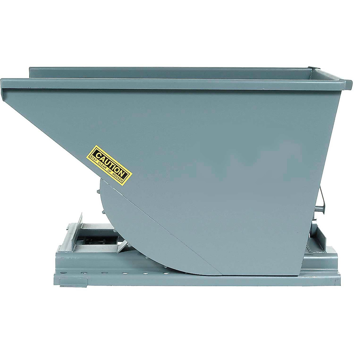 Global Industrial 1 Cu Yd Gray Heavy Duty Self Dumping Forklift Hopper