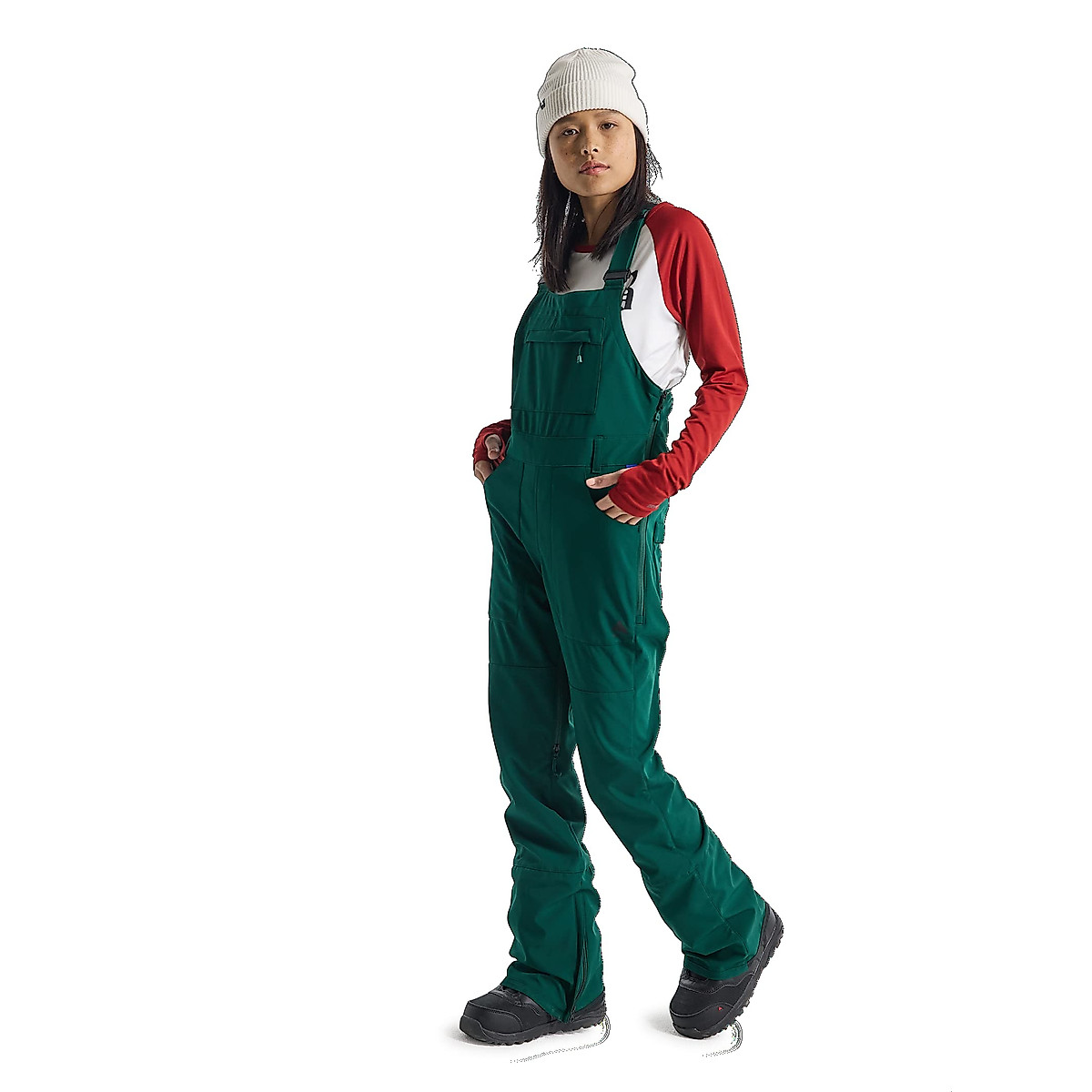 Burton Women's Avalon Stretch 2L Softshell Bib Pants, Botanical Garden, Large