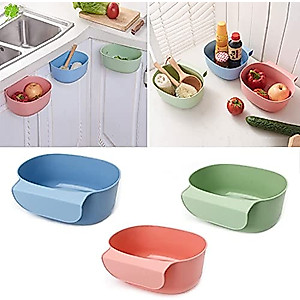 CCBUY Garbage Can Hanging Trash Can, Hanging Household Cupboard Door Waste to Fix,Garbage Bag for Kitchen Cabinet Door/Green