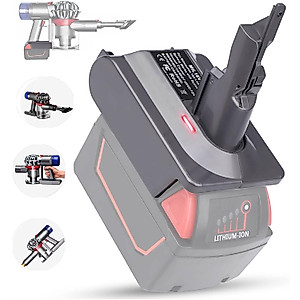 EID Dyson V7 Adapter for Milwaukee M18 18V Lithium Battery Converter to Replace for Dyson V7 Battery,for Milwaukee M18 Battery Use for Dyson V7 Series Cordless Stick Vacuum Cleaner (Adapter Only)…