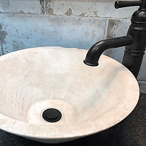 Bathroom Sink Pop-up Stopper Replacement for Lavatory Pop-up Drain Assembly, Matte Black, 11059