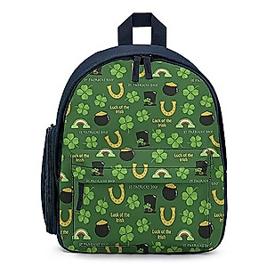 St Patricks Day Pattern Backpack Lightweight Travel Work Bag Casual Daypack Business Laptop Backpack for Women Men
