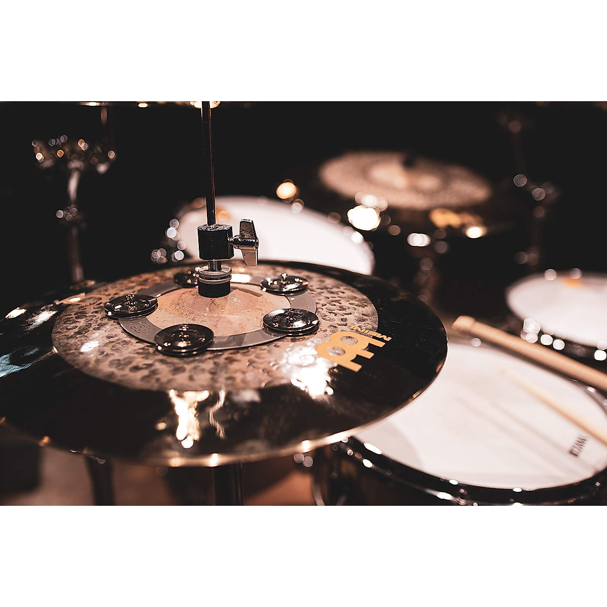 Meinl Cymbals Ching Ring Tambourine Jingle Effect, Stainless Steel — NOT Made in China — for Hihats, Crashes, Rides and Stacks (CRING)