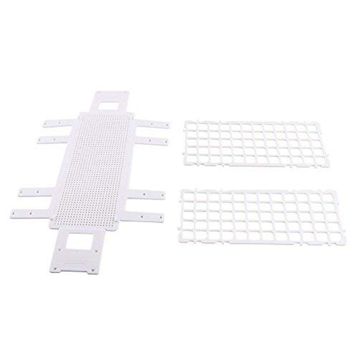 Plastic Test Tube Rack Detachable Holder Storage Stand, Holds 60, for 16mm Dia. Tubes White