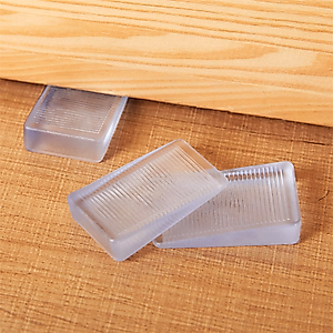 ZZRANYE 8 Pcs Rubbery Clear Table & Bed Leveling Wedges, Home Improvement Kit with Toilet & Hot Tub Shims, DIY Wedge Levelers (10mm)