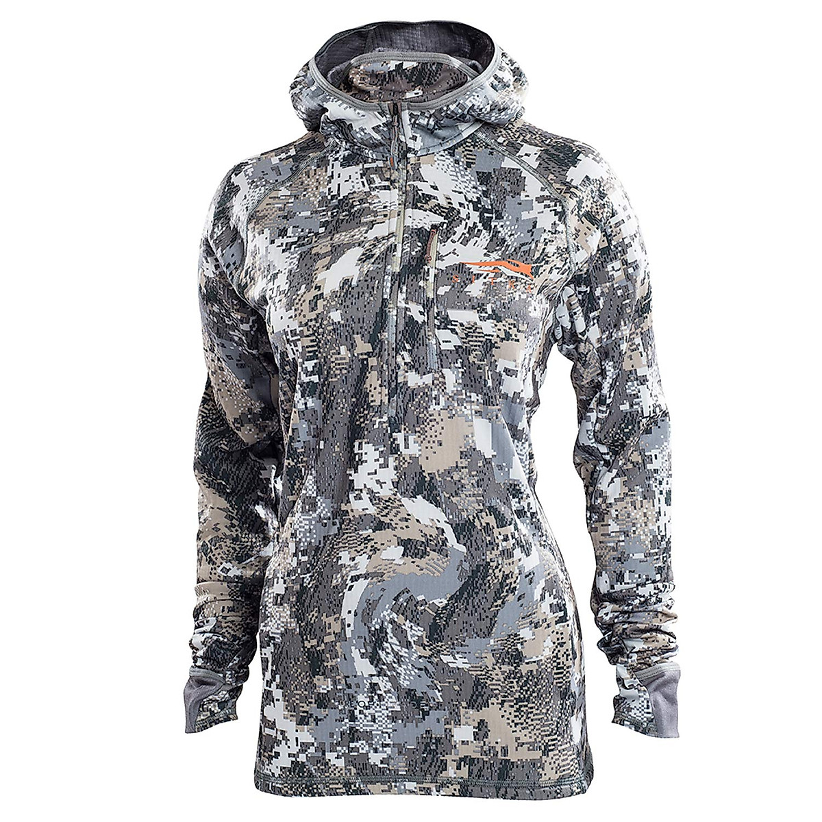 SITKA Gear Women's Fanatic Breathable Next-to-Skin Fleece Hunting Hoody, Optifade Elevated Il, Large