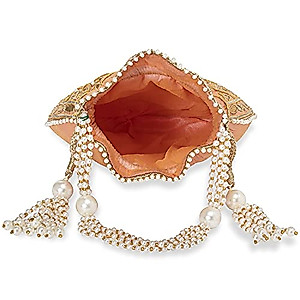 Aheli Indian Potli Bags for Women Evening Bag Clutch Ethnic Bride Purse with Drawstring (P09PCH)