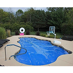 Sun2Solar Blue 10-Foot-by-16-Foot Rectangle Solar Cover | 1600 Series | Heat Retaining Blanket for In-Ground and Above-Ground Rectangular Swimming Pools | Use Sun to Heat Pool | Bubble-Side Down