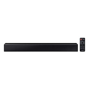Samsung Dolby Audio/DTS 2.0 Channel Soundbar with Built-in Woofer - Black - Supports Streaming Music via Bluetooth & NFC (HW-T400) (Renewed)
