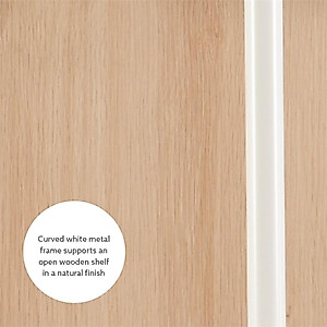 Linon Paisley Short Metal Clothing Rack in White