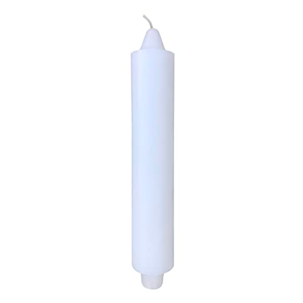 4 Pack Unscented Club Candles 9'' x 1½'' with 7/8'' Base Fits Standard Candle Holder Including The Booklet ''Candle Factoids Trivia & Safety Guidelines'' Made in The USA (White)