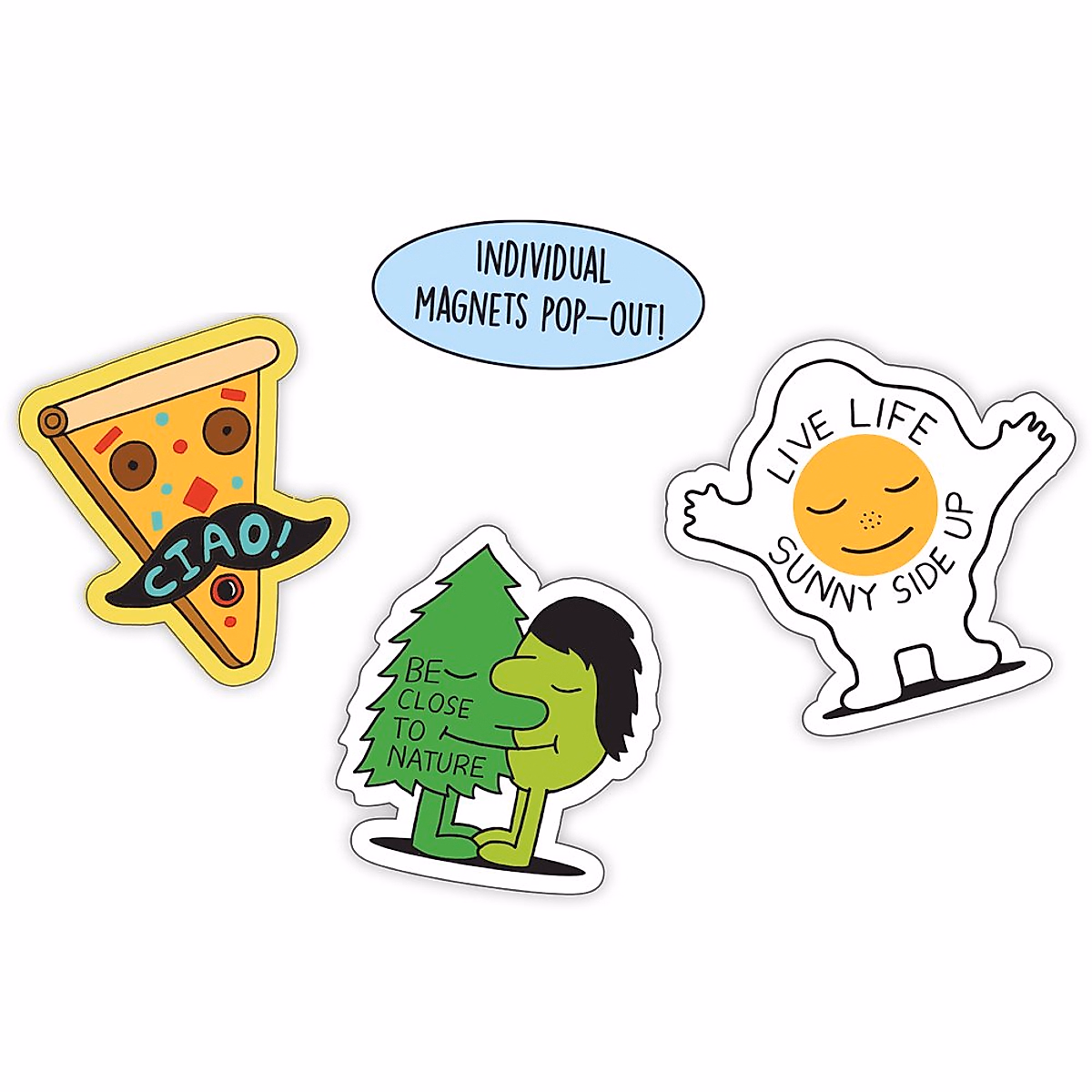 Jeremyville Kiss Cut Magnet Set Kitchen Storage and Organization Products