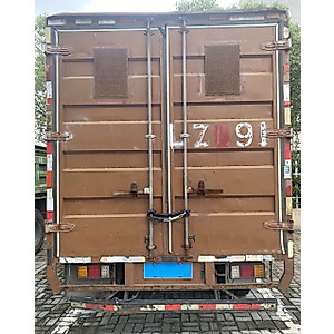 FIGODE Stainless Steel Chain Lock with 4 Same Keys, Rustproof Lock and Chain, Marine Grade Lock for Bike, Moto, Scooter, Boat, Truck and Door. Anti-Theft – 110 CM Long Chain