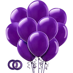 Purple balloons,100-Pack,12-Inch,Latex Balloons(purple)