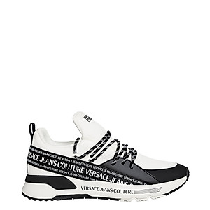 VERSACE JEANS COUTURE Men Dynamic Sneakers White - Black 8 US