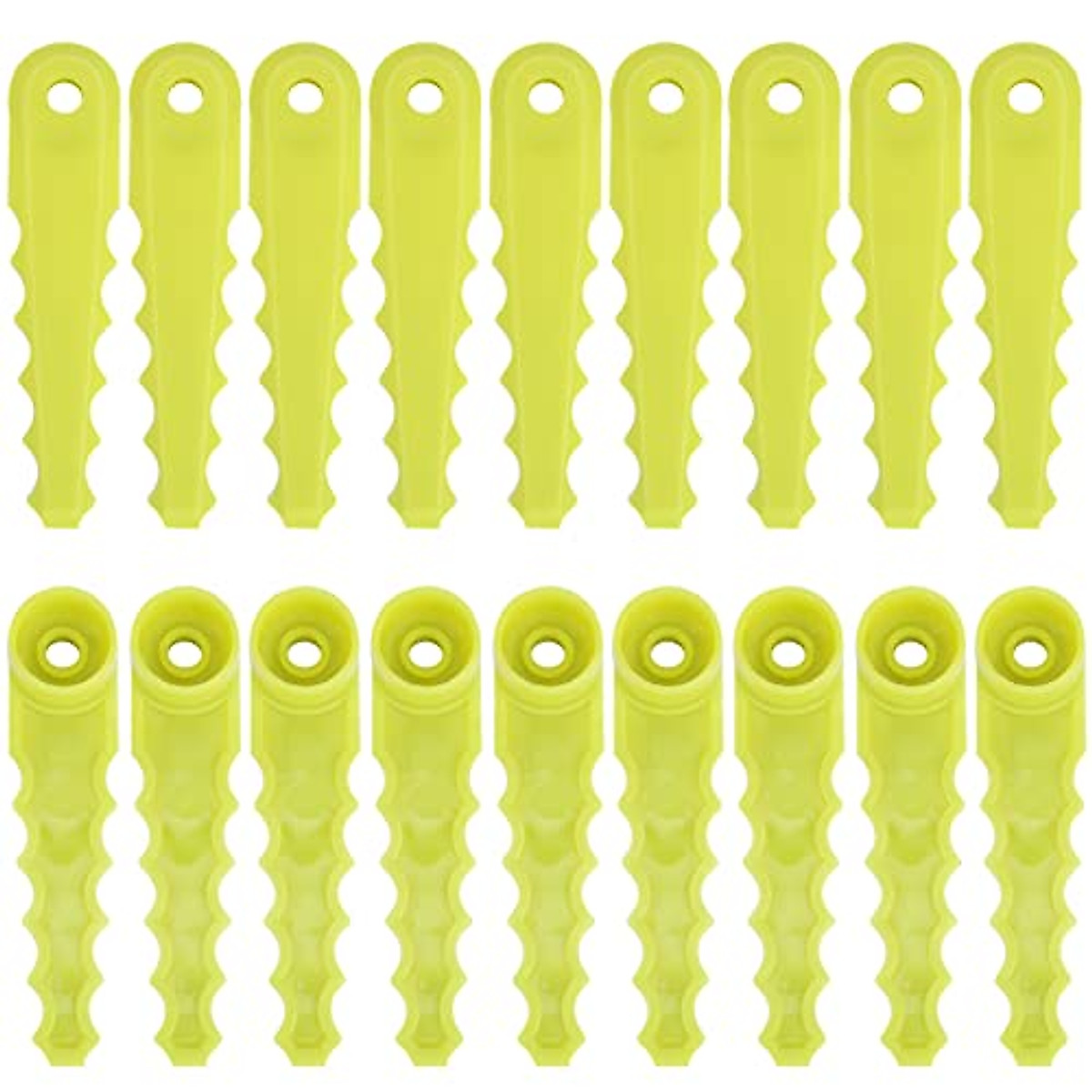 Kaberalty AC052N1 Replacement Serrated Blades Compatible with Ryobi 18V 2-in-1 Pivoting Auto Feed String Trimmer P2200 P2030 P2031 P2003A P2003 P2060A P2060 P2006 RY40210 RY40210A P2080 P2200 (18Pack)