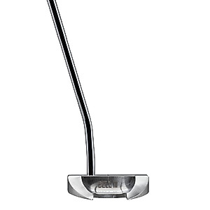 Bell III H-365 Half-Offset CNC Milled Half-Mallet Standard Golf Putter + Tacki-Mac Jumbo Flat Top Grip (Right, 34)