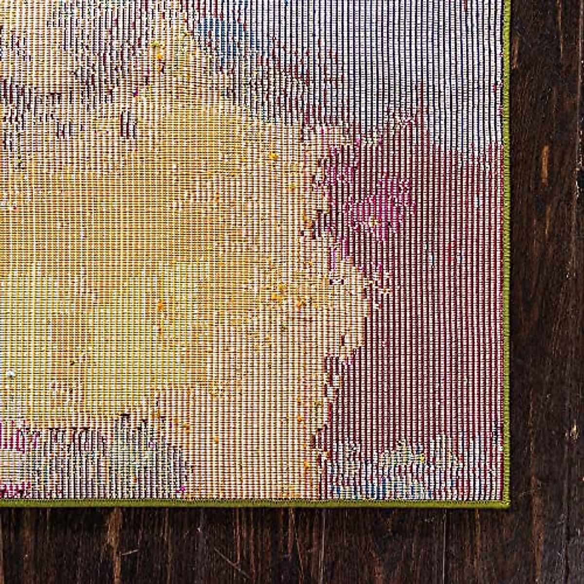 Unique Loom Estrella Collection Colorful, Abstract, Watercolor, Modern, Eclectic Area Rug, 3 ft 3 in x 5 ft 3 in, Multi/Beige