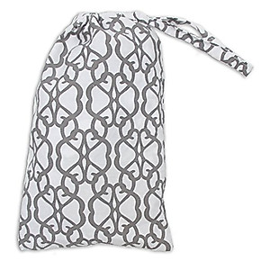LK Baby Nursing Cover for Breastfeeding Privacy Soft 100% Cotton in Grey White