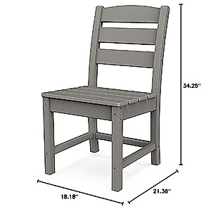 POLYWOOD® Lakeside Dining Chair, Slate Grey
