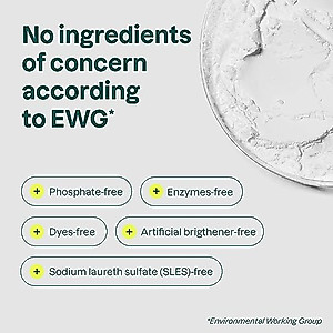 ATTITUDE Laundry Detergent, EWG Verified, Plant and Mineral-Based Formula, HE Compatible, Vegan and Cruelty-free Household Products, Wildflowers, Bulk Refill, 160 Loads, 135.26 Fl Oz
