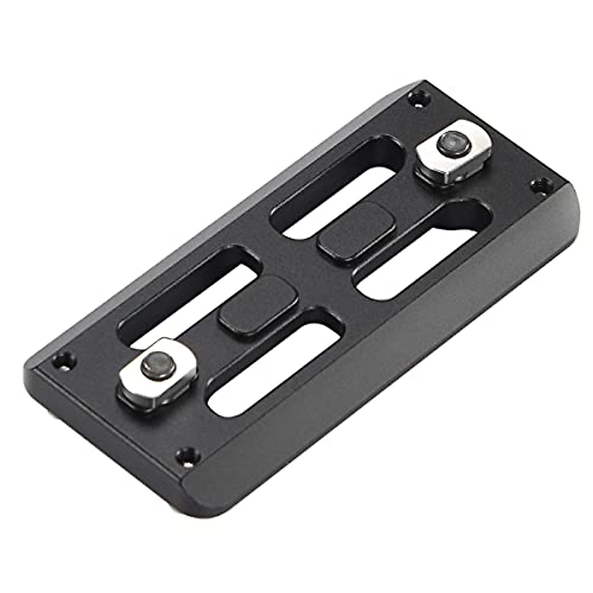 MLOK Arca Rail Tripod Mount Adapter, for Rifle Tripod Ballhead Quick Release Plate,Compatiable RRS Dovetail, 2 M-LOK Slot Interface