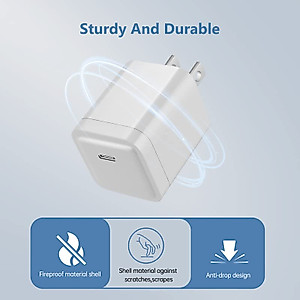 Adaptive Fast Charger, CHINXDA 2-Pack 20W USB C Power Adapter PD3.0 Type C Wall Charger Block Box Cube Brick Plug for iPhone 13/12/11 /Pro Pro Max/SE,iPad,AirPods,Sumsung Galaxy, Smart Android Phones