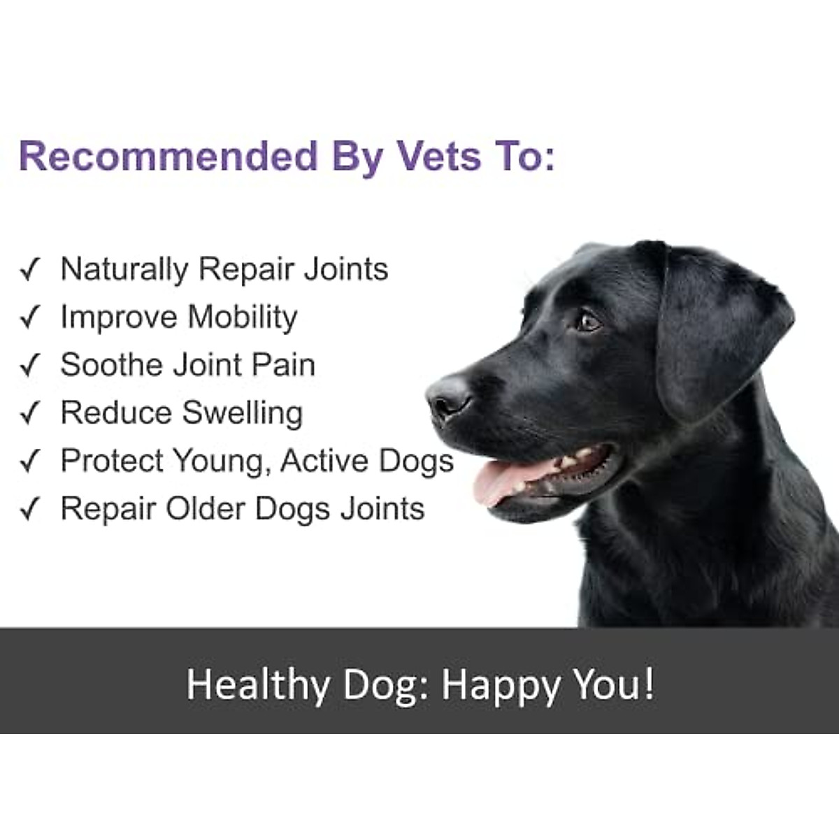 Joint Repair Advanced Hip & Joint Health Supplement for Dogs. Naturally Relieves Arthritis, Pain & Inflammation. Extra Strength Soft Chew Treats with Glucosamine, Chondroitin & MSM Improve Mobility