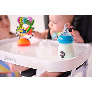Joovy Boob Nipples with Elongated Shape to Mimic Mom and Available in 5 Flows Including X-Cut Extra Fast Flow for Thicker Foods - Compatible with Joovy Boob Bottle Line (Clear, Stage 3, 2 Count)