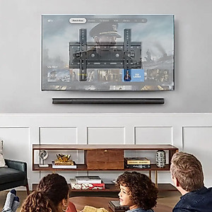 GLWIXY Tilt TV Wall Mount Bracket for Most 32-68 Inch TVs,Universal TV Mount Max VESA 400 x 400mm with Loading Capacity 132lbs, 40 42 43 50 55 58 60 Incn Low Profile Flat Wall Mount TV Bracket