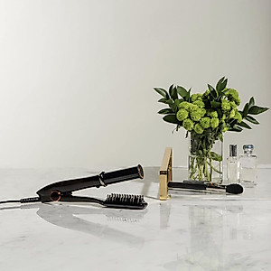 InStyler Max 1.25" Black 2-Way Rotating Iron with Sectioning Comb - Heated Tourmaline Ceramic Barrel Straightens Without Creasing for Blowout Styling & Increased Hair Volume - For All Hair Types