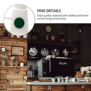 NUOBESTY Reusable Straws 3 Pcs Silicone Straw Tips Cover Cute Reusable Drinking Straw Tips Lids Covers Cap- Proof Straw Plugs for Cup Straws Green White