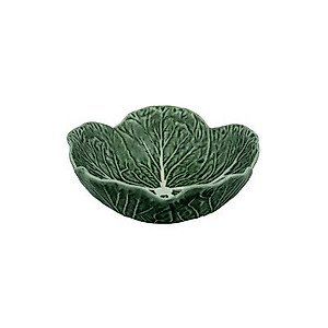 Bordallo Pinheiro 17 Ounce Green Cabbage Cereal Bowl, Set of 4