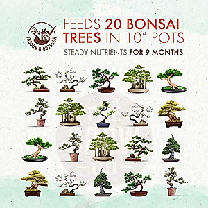 Bonsai Fertilizer - Gentle Slow Release Plant Food Pellets - Ideal for All Indoor and Outdoor Bonsai Tree Plants in Pots (5 oz)