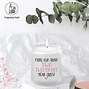 50th Birthday Gifts for Women or Men- Funny Best 50th Bday Gift Ideas- Happy Turning 50 Year Old Birthday Presents for Friends, Wife, Husband, Mom, Dad, Sister- Lavender Candles