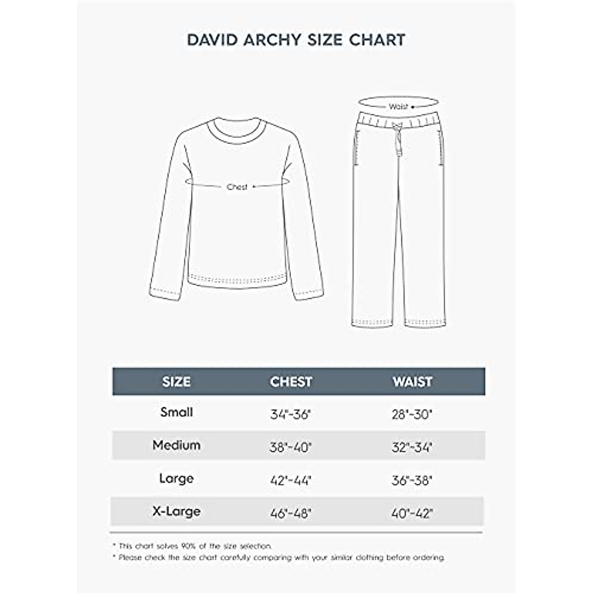 DAVID ARCHY Men's 100% Cotton Long Button-Down Sleepwear Pajama Set (M, Navy Blue)