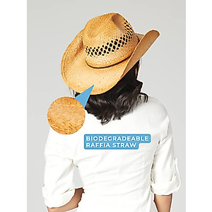 San Diego Hat Company Women's One Size Tea Stain Cowgirl Hat