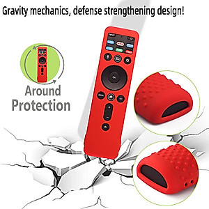 Silicone Cover for VIZIO XRT260 Smart TV Remote VIZIO XRT260 Silicone Case Cover Shockproof Anti Slip Silicone Skin Sleeve with Lanyard(Pink)