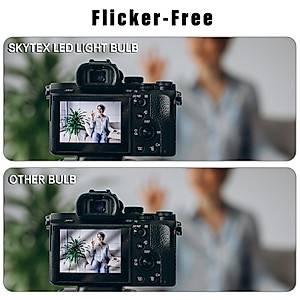 Softbox Lighting Kit, Skytex 16x16in Soft Box | 85W 2700-6400K E27 LED Bulb, Continuous Photography Lighting Kit Photo Studio Light Equipment for Camera Shooting, Video Recording