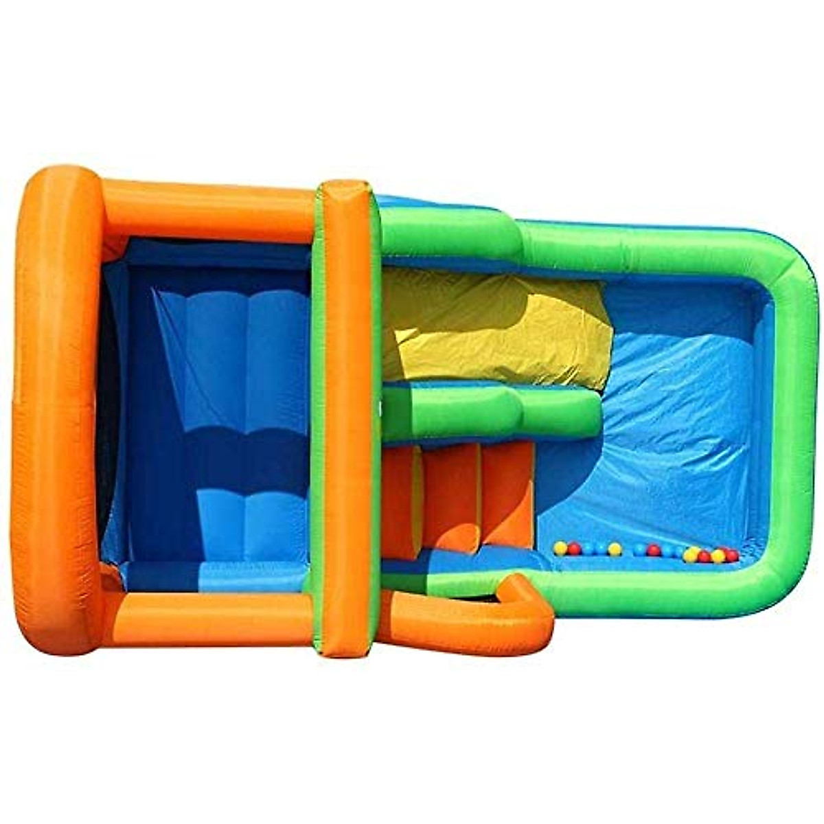 Inflatable Castle and Slide, Indoor Children S Slide Family Outdoor Children S Playground Multifunctional Inflatable Jumping Bed Colors 396 213 244Cm