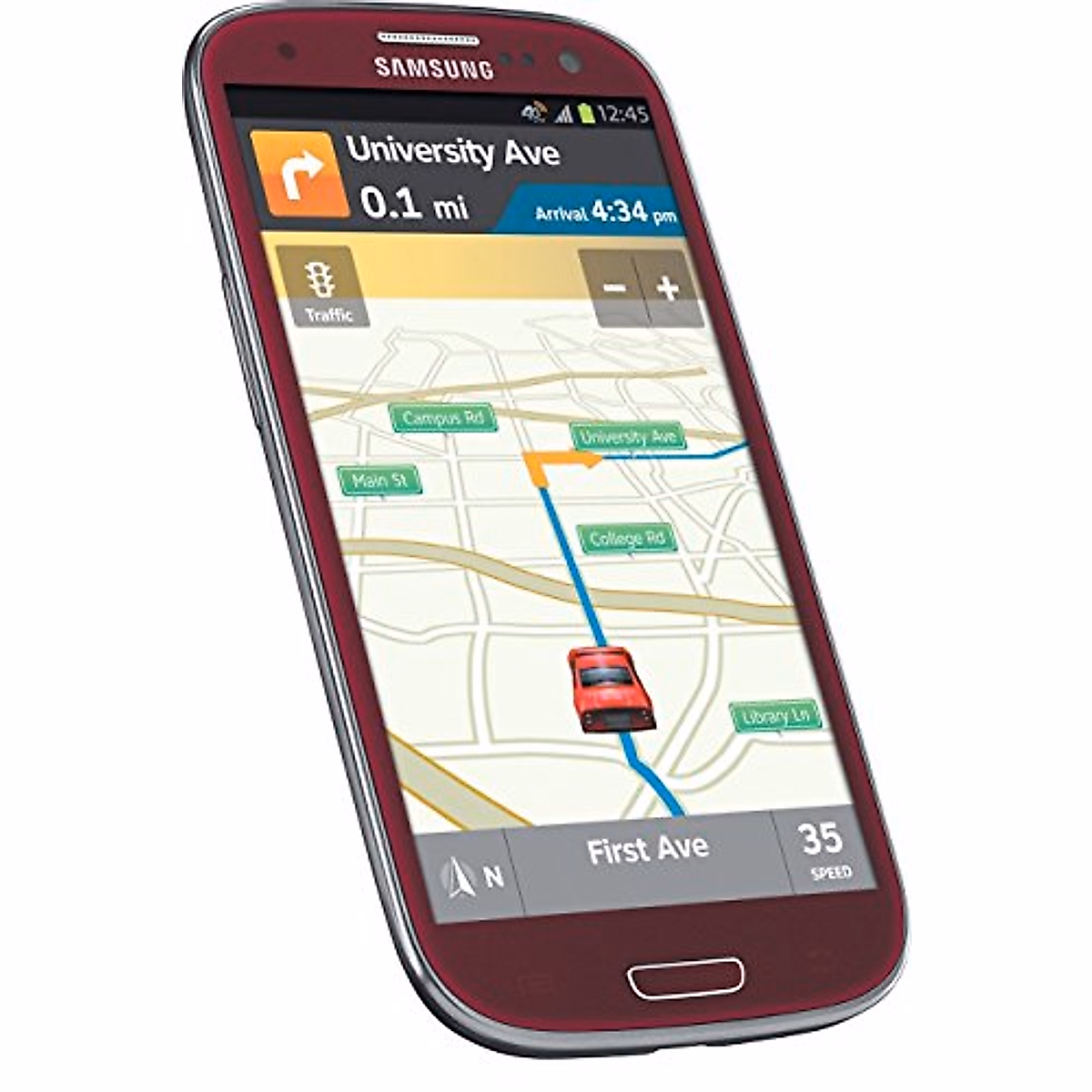 Samsung Galaxy S3 I747 16GB Unlocked GSM 4G LTE Android Smartphone - Red