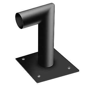 LEDMO 90 Degree Wall Mount Bracket for LED Parking Lot Light - L Shape Bracket Tenon Adaptor for Dusk to Dawn Outdoor Commercial LED Shoebox Area Lights with Photocell Street Lights Yard Light