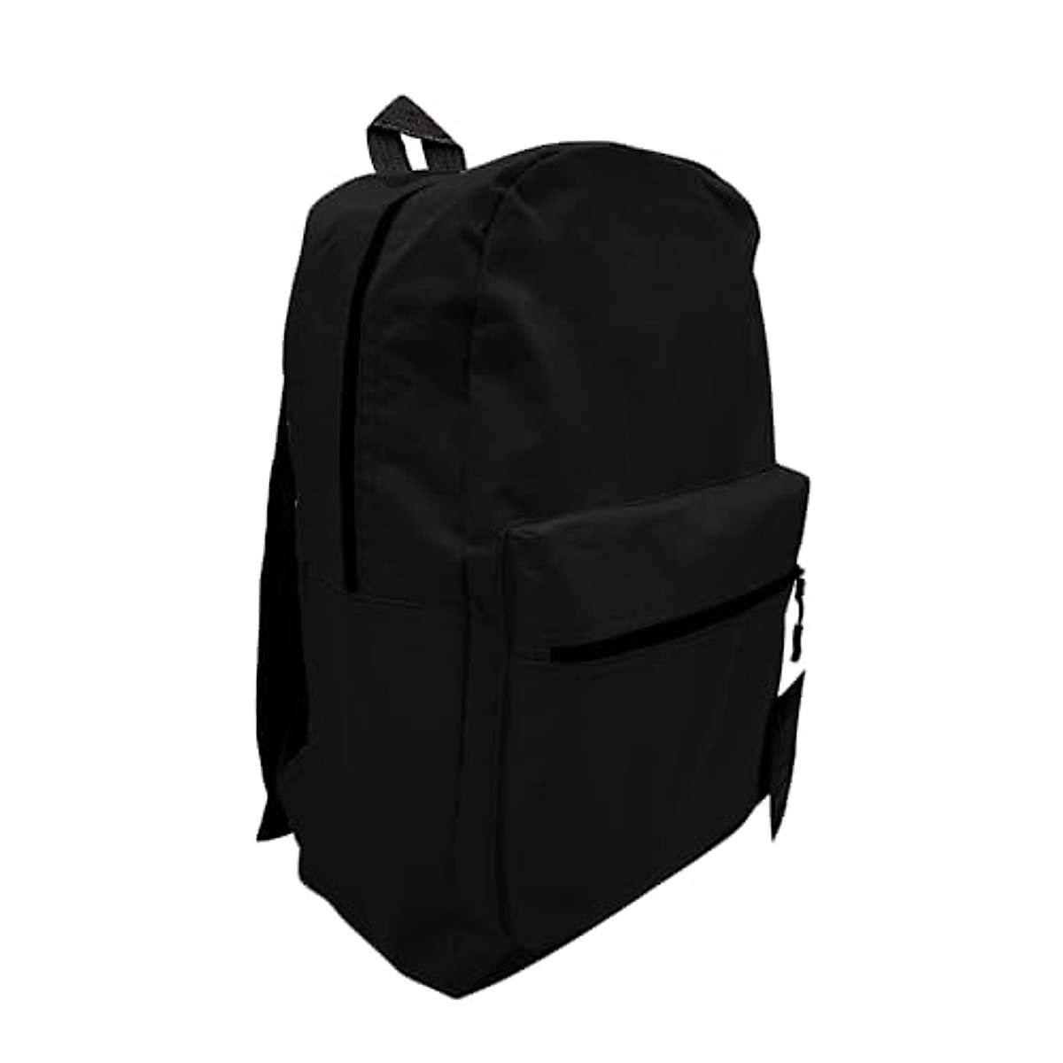 48 Pack Backpack, Bulk 17 inch Outdoor Travel Zippered Bags Bulk Pack for Corporate Events (Black)