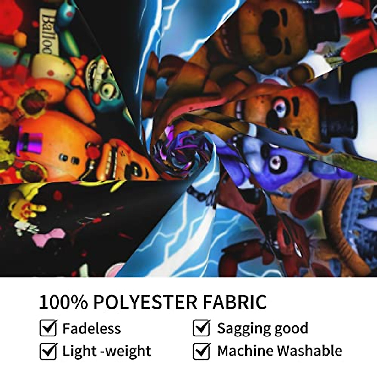 GIMCJOK Five Horror Nights Video At Game Freddy'S Tapestry For Dorm Room,Cute Tapestries Wall Hanging Background Decoration Profession Hanging Blanket Tapestry Curtains- Halloween Tapestry 60x40in