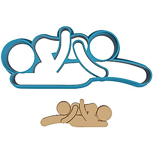 Naughty - Regular 69 - Cookie Cutter / Sugar Cookie / Fondant / Clay (0018), Blue, 4 inch