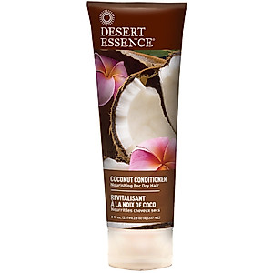 Desert Essence Coconut Shampoo & Conditioner Bundle - 8 Fl Ounce - Nourishing For Dry Hair - Delightful Scent - Refreshes Skin - Coconut Oil