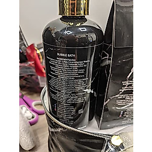 Gifts For Him, Bath Gift Baskets for Men Boyfriend Dad, Noir Mens Spa Gift Baskets Birthday Gifts for Men, Bath and Body Self Care - Bubble Bath, Bath Bombs More, Pampering Set