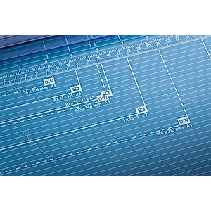 Dahle 550 Professional Rotary Trimmer, 14" Cut Length, 20 Sheet Capacity, Self-Sharpening, Dual Guide Bar, Automatic Clamp, German Engineered Paper Cutter