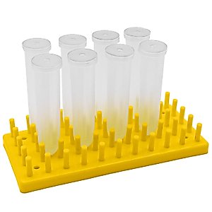 Short Peg Rack with 8 Large Floral Tubes to Feed Caterpillars Fresh Milkweed Cuttings, Host Plants, and Nectar Flowers by MONARCH BUTTERFLY LIFE